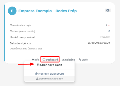 Como criar um dashboard?